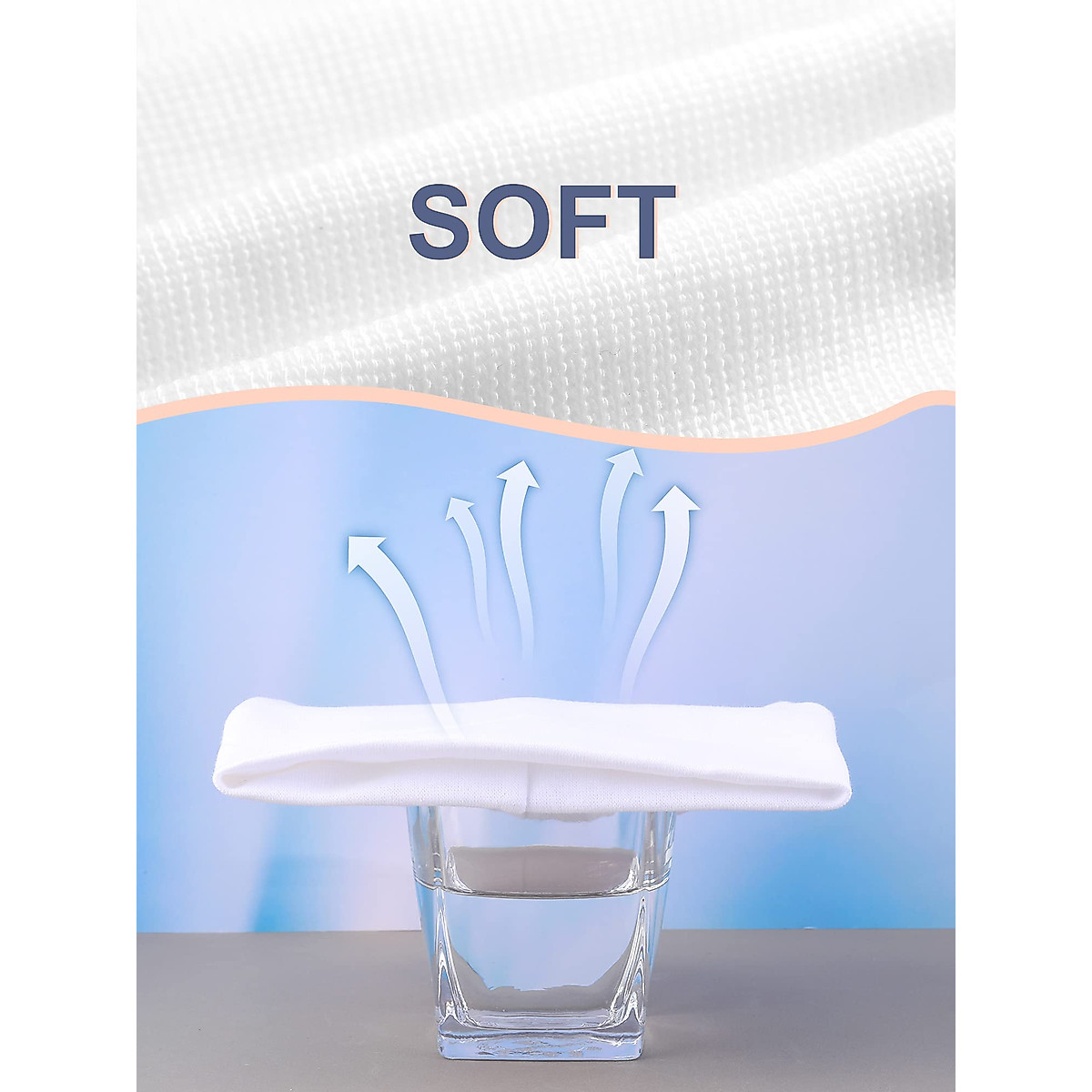 Baby Hats Newborn Knot Beanie No Scratch Mitten Non-Slip Sock for Boys and Girls (White, Gray, Black, Blue, Navy Blue,5 Sets)