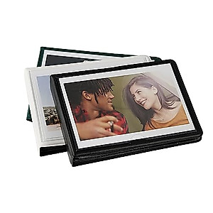 Small 4x6 Photo Album Holds 28+1 Horizontal Photographs,Mini Capacity Photo Book With Premium Vegan Leather Cover,Great For Weddings,Anniversary,Family and Baby Books. (Hunter Green)