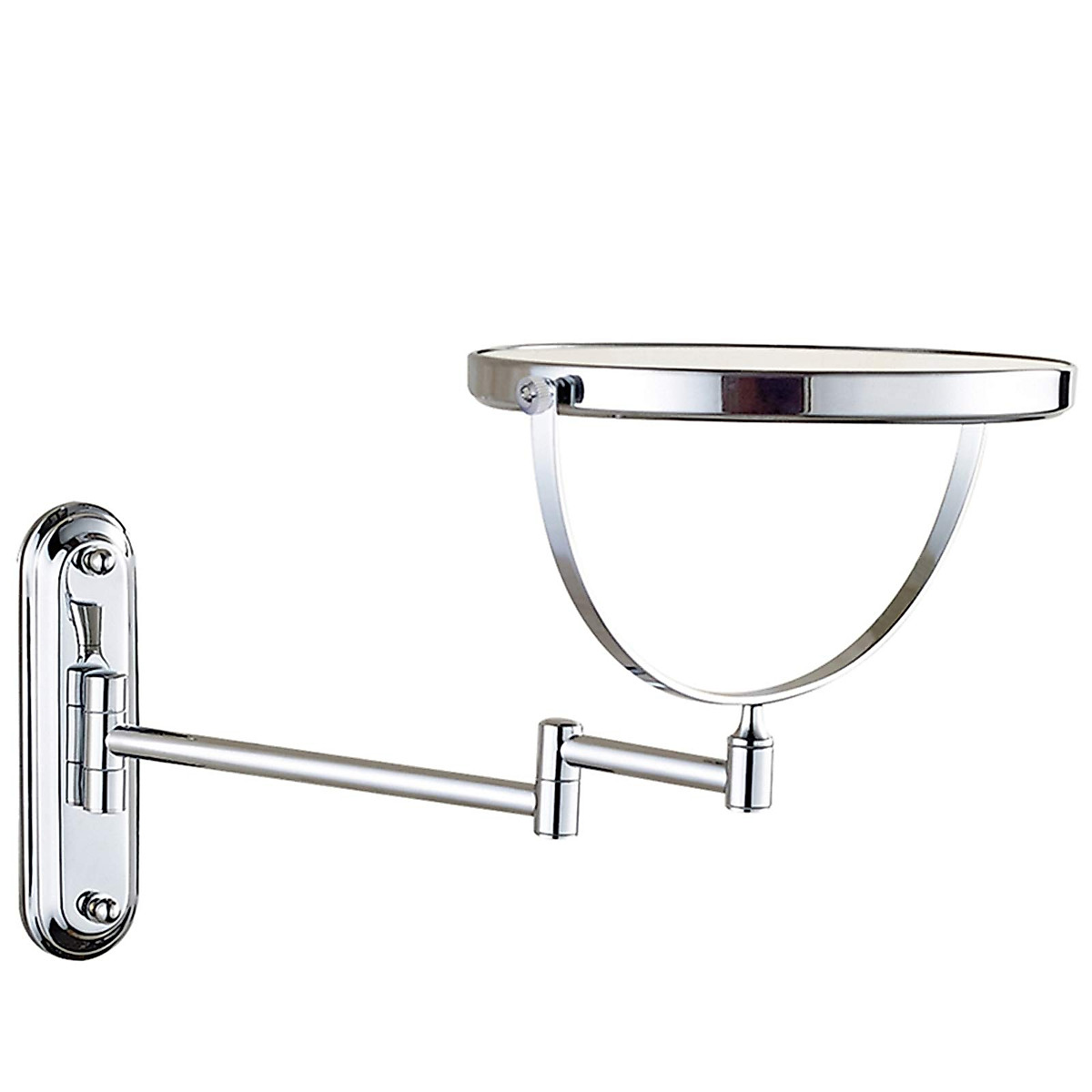 LEEOX Vanity Mirror Folding Mirror Travel Make up Mirror Retro Dresser Magnifying Makeup Mirror Tabletop Vanity Mirror Personal Cosmetic Mirror Pedestal Makeup Mirror Double Mirror Round