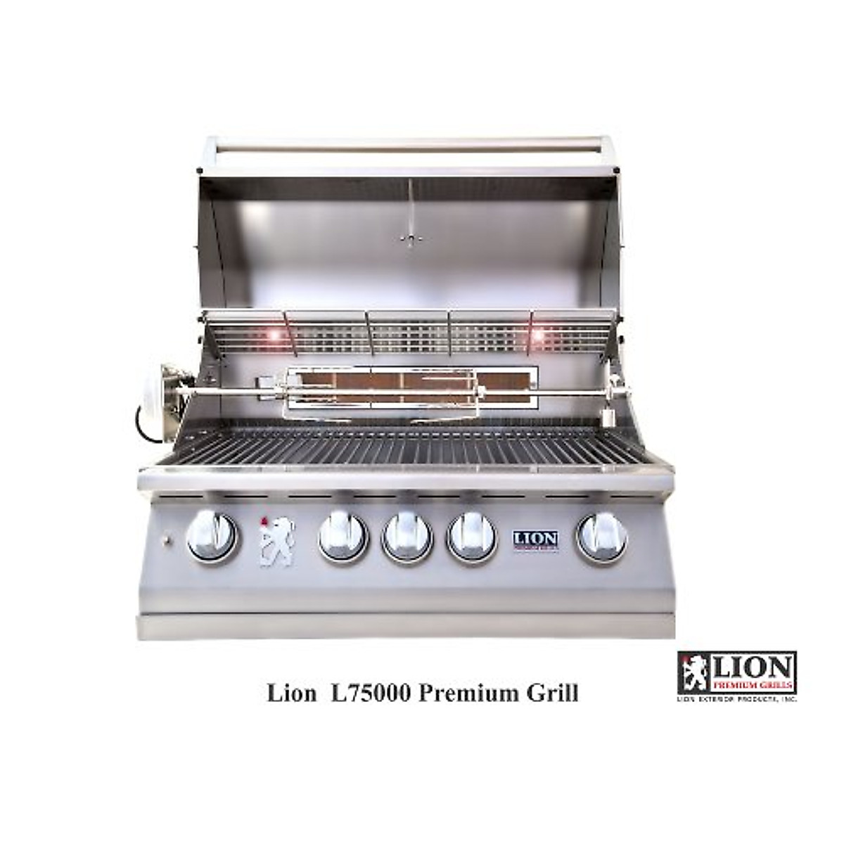 Lion Premium Grills 32-Inch Natural Gas Grill L75000 and Door and Drawer Combo with Towel Rack with 5 in 1 BBQ Tool Set Package Deal