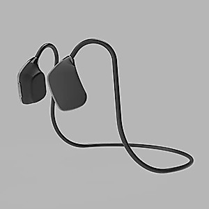 Bone Conduction Headphone Stereo Surround Not in-Ear Sport Earbuds Wireless Headset for Fitness Black B