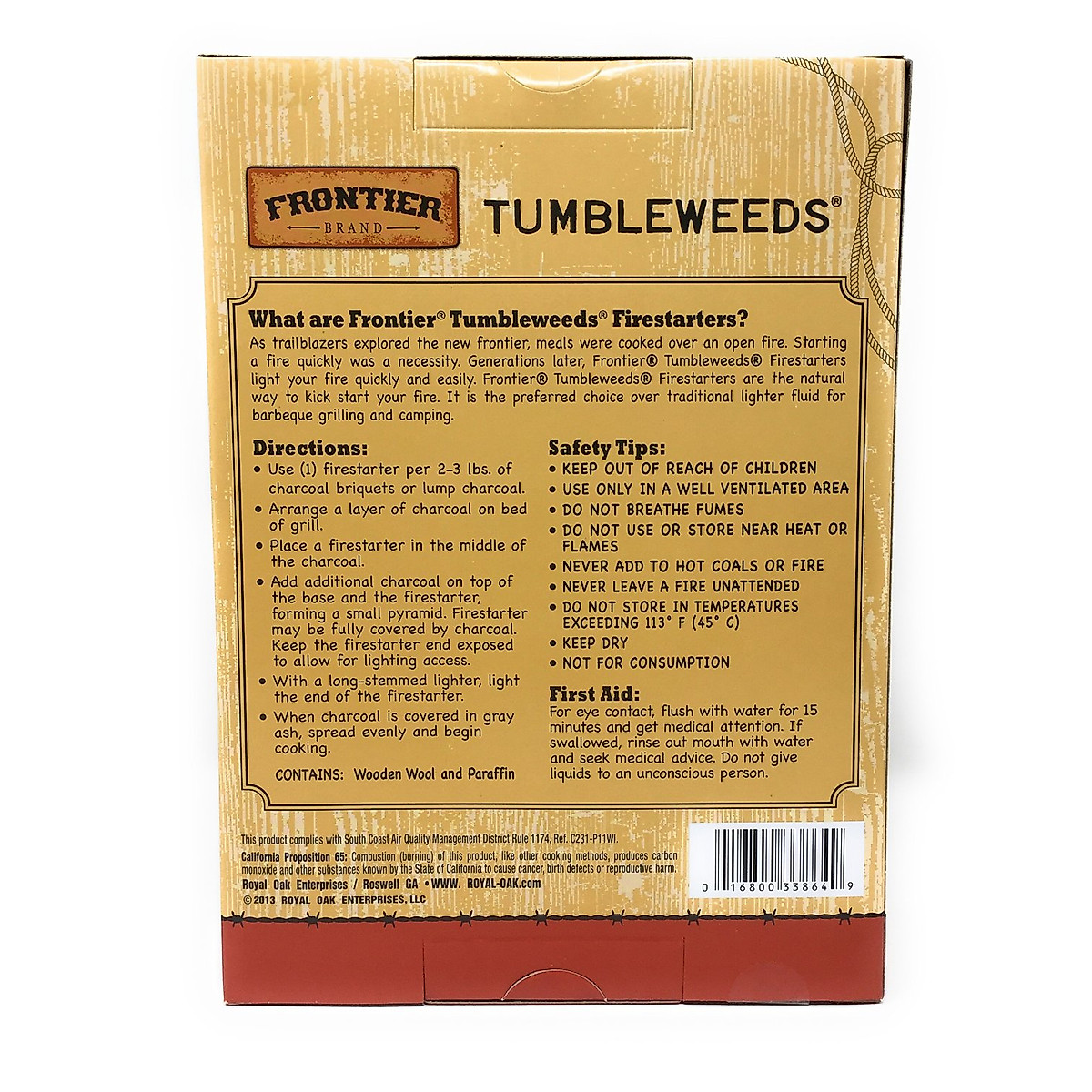 Royal Oak Enterprises LLC Tumbleweeds Firestarters Value Pack - Frontier (2 Pack)