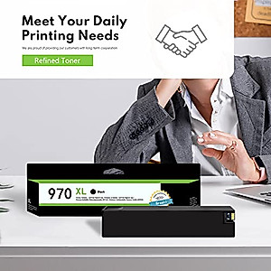 970XL Black PageWide Cartridge - Dohn 1 Pack 970XL CN625AM Ink Cartridge Replacement for HP 970 970XL Works with OfficeJet Pro X451 X476 X551 X576 Printer