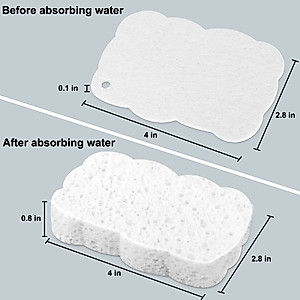 YTLX 6pcs Premium Heavy-Duty Household Cleaning Sponges Scratch-Free, Multi-Purpose Dish Scrub Sponges Reusable for Home Kitchen Cookware Bathroom, Safe Healthy Scrubbing Sponges Durable