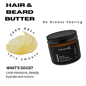 BAHAWAT Beard Butter for Men Leave-in Conditioner - herbal chamomile - Strengthen & Soften While Relieving Itch – Made in USA with 11 Organic, Natural Ingredients | The Best Beard Butter - 2 oz.
