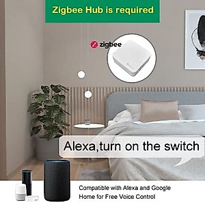 Zigbee Smart Switch no Neutral Required | 2 Pack Smart Light Switch Compatible with Alexa and Work with Google Home, Smart Home Devices