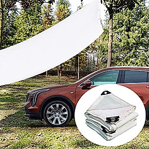 GZHENH- Shade Cloth Shading net , Succulents Fence Privacy Screen Breathable Metal Hole Easy to Hang Shade Sunscreen Balcony Insulation, 22 Sizes (Color : White, Size : 2x2m)