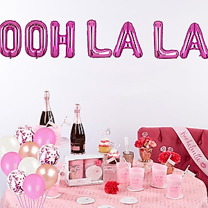 Lingerie Party Decorations Pink Lingerie Ooh La La Balloons Lingerie Shower Decor for Bridal Shower/Bachelorette/Slumber Sleepover/Spa Ladies/ Girls Night Party Supplies Decorations