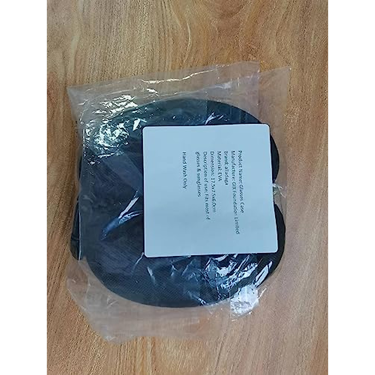 alladaga 3 Pack Zipper Shell Eyeglasses and Sunglasses Case with Plastic Carabiner Hook (Black)