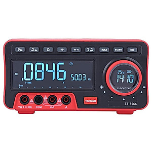 Benchtop Digital Multimeter ZT5566 Multifunctional Electrical Tester 19999 Count Multimeter Auto Range Voltage Meter with Music