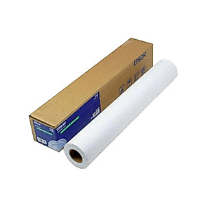 Epson Singleweight Matte Paper, 2" Core, 5 Mil, 17" X 131 Ft, Matte White