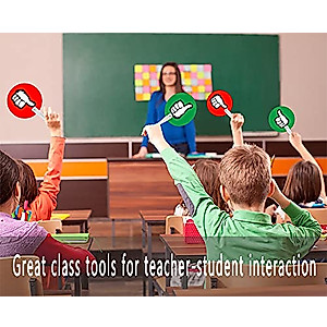 Thumbs Up/Thumbs Down Paddles 24 Packs for Classroom Voting, Teacher Classroom Event Supplies and Teacher Student Interaction Signs