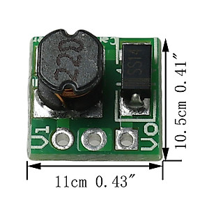CSNSD 0.9-5V to 3.3V Step Up Power Module 6PCS 1.5V 1.8V 2.5V 3V 3.7V 4.2V 5V to 3.3V DC-DC Voltage Boost Converter Board