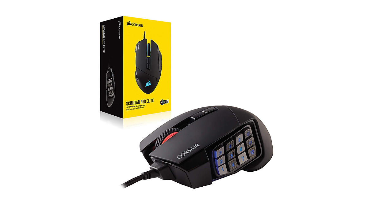 Corsair SCIMITAR RGB ELITE Gaming Mouse - 18,000 DPI