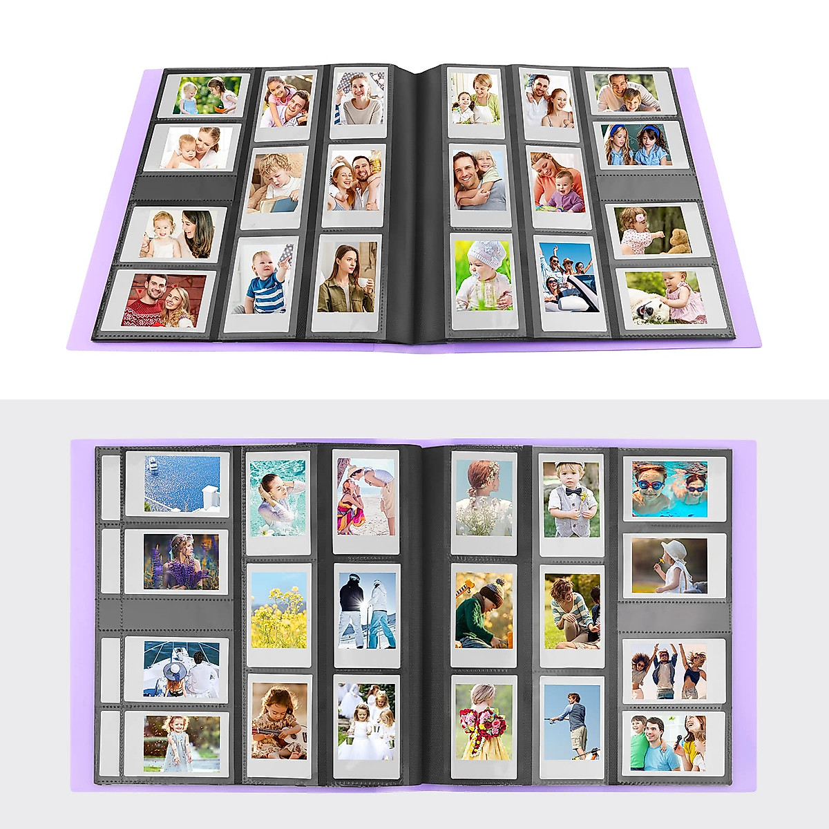 Veicevol 560 Pockets Photo Album for Fujifilm Instax Mini Camera, Album for Polaroid Photo, Photo Album for Fujifilm Instax Mini 12 11 9 40 90 8 Evo LiPlay Instant Camera, 2x3 Photo Album (Purple)