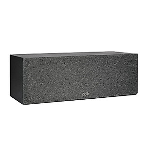 Polk Audio Reserve Series R300 Compact Center Channel Loudspeaker for Dynamic, Detailed Audio, 1" Pinnacle Ring Tweeter & Dual 5.25" Turbine Cone Woofers, Hi-Res Certified, Wall Mountable, Black