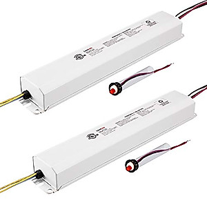 LEONLITE 8.5W LED Emergency Driver, 120V-277VAC to 3-60VDC, LED Emergency Backup Battery, UL Listed, Rechargeable Power Supply, Over 90mins Emergency Time, for Panel Light, Linear Light, Pack of 2