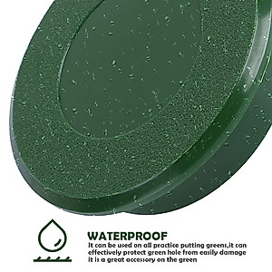 2pc Golf Cup Cover Golf Hole Putting Green Cup Golf Practice Training Aids Green Hole Cup for Outdoor Activities