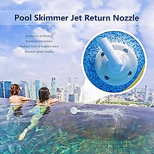 ChangTa Directional Pool Skimmer Jet Return Nozzle Compatible with Inside Most Swimming Pools Hydrostream Return Inlet Fitting Reduce Skimmer Net Maintenance Fits Pool Rakes Skimmers & Nets Parts