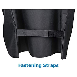 Unicook Offset Smoker Cover 60 Inch, Outdoor Heavy Duty Waterproof Charcoal Grill Cover, Fade and UV Resistant Smokestack BBQ Cover, Compatible for Brinkmann, Char-Broil, Royal Gourmet and More, Black