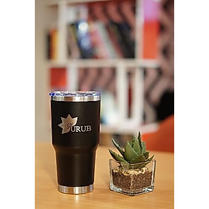 URUB 30oz Travel Tumbler Double Wall Stainless Steel Vacuum Insulated Beer Mug Thermal Coffee Juice Drinking Cup with lid