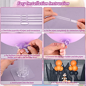 Sakolla 4 Sets Balloon Stand Kits for Table Balloon Sticks with Self-stick Base Desktop Balloon Table Stand Centerpiece Balloon Holder for Birthday Baby Shower Party Wedding Anniversary