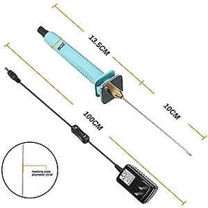 Electric Hot Knife Foam Cutter, Vickes Cutting Hot Pen Hot Wire Cutter 15W Electric Foam Cutting Machine Pen 10CM Styrofoam Cutter Heat Cutting Tool Kit