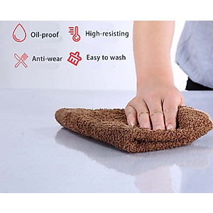 KATE 1.5mm 60x88 Inch Plastic Table Cover Clear Table Protector Non-Slip Easy Clean for Kitchen Tablecloths Table Mats