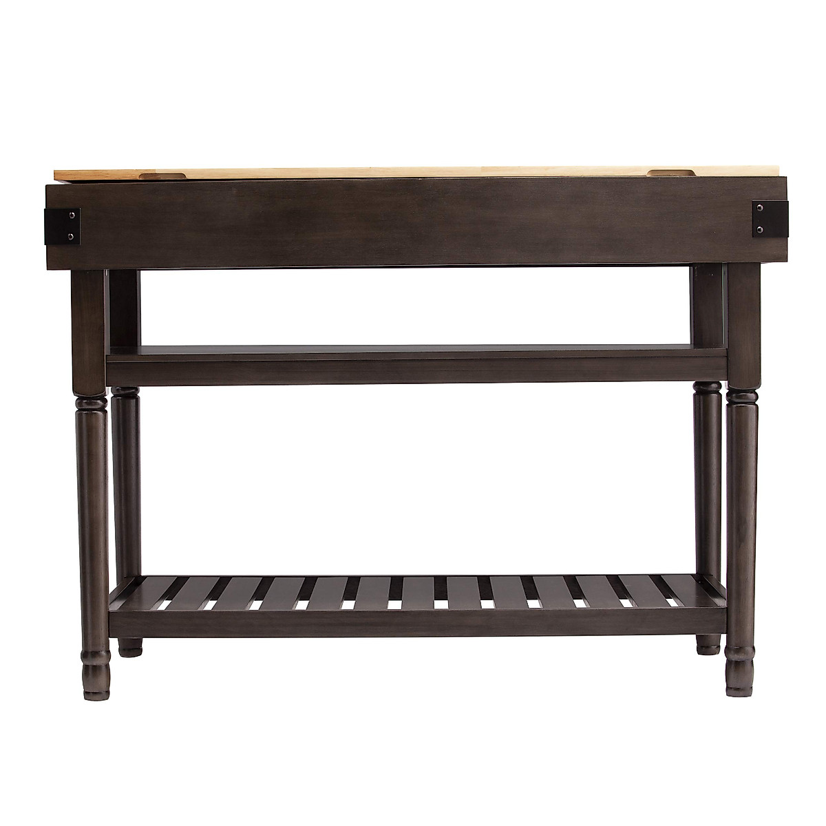 SEI Furniture Waysmere Kitchen Island, Smoked ash, Natural