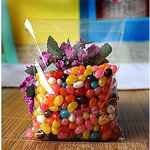 100 Pack 4 3/4in. X 6 1/2in Clear Resealable Cello/Cellophane Treat Bags Self Sealing Bags Food Safe for Cookie Candle Soap Candy Bakery Gift