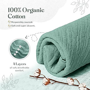 Mikito Organic Cotton Baby Muslin Lovey Bunny - Oeko-TEX & GOTS Certified - Security Blanket & Perfect Loveys for Babies - Unisex New Baby Gift for Ultimate Comfort & Peaceful Dreams
