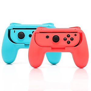 HEATFUN Switch Joy Con Grips, Comfortable Switch Joy Con Controller Grips - Blue and Red