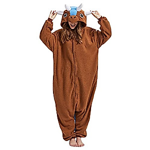 BETIFUHOM Animal Ankylosaurus Onesie Pajamas Unisex Adult Dinosaur Halloween Christmas Onesies Costume Cosplay for Women and Men