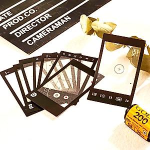 Vilikya 94pcs Movie Film Stickers for Scrapbook Kit, Film Strip Photo Frame for Scrapbooking Supplies, Quote Stickers for Journaling Decorative Bullet Journal Planner DIY Craft