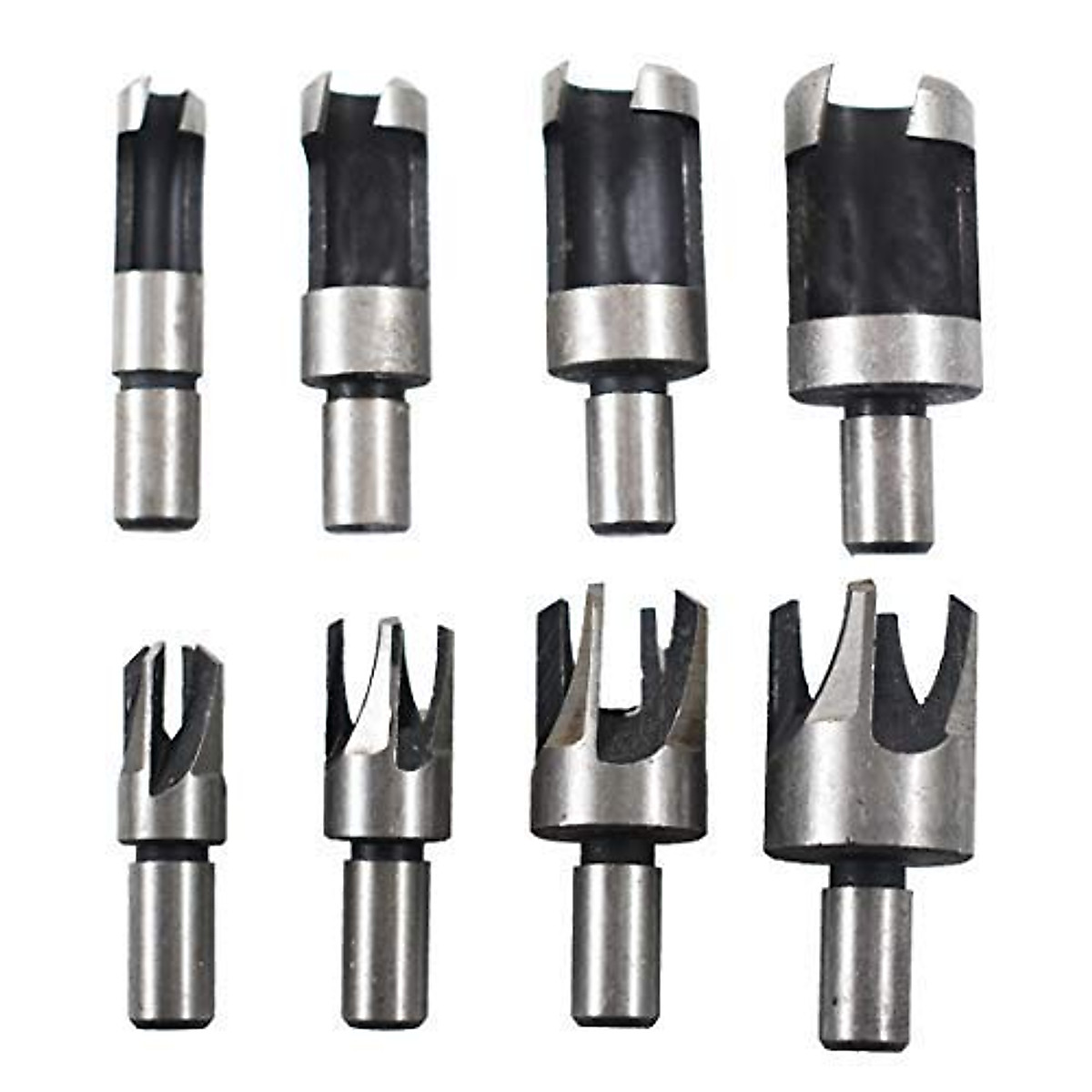 8Pcs Wood Plug Cutter Metric Carbon Steel Straight and Taper Claw Drill Bit Set Woodworking Hole Saw Cutting 6MM 10MM 13MM 16MM