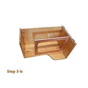 Pull Out Trash Can for Base Kitchen Cabinets, Storage Garbage Bin on wood frame with Soft Close Track Front mounting hardware include. Rear Storage, 11'' width for B15 cabinet (Not included trash bin)