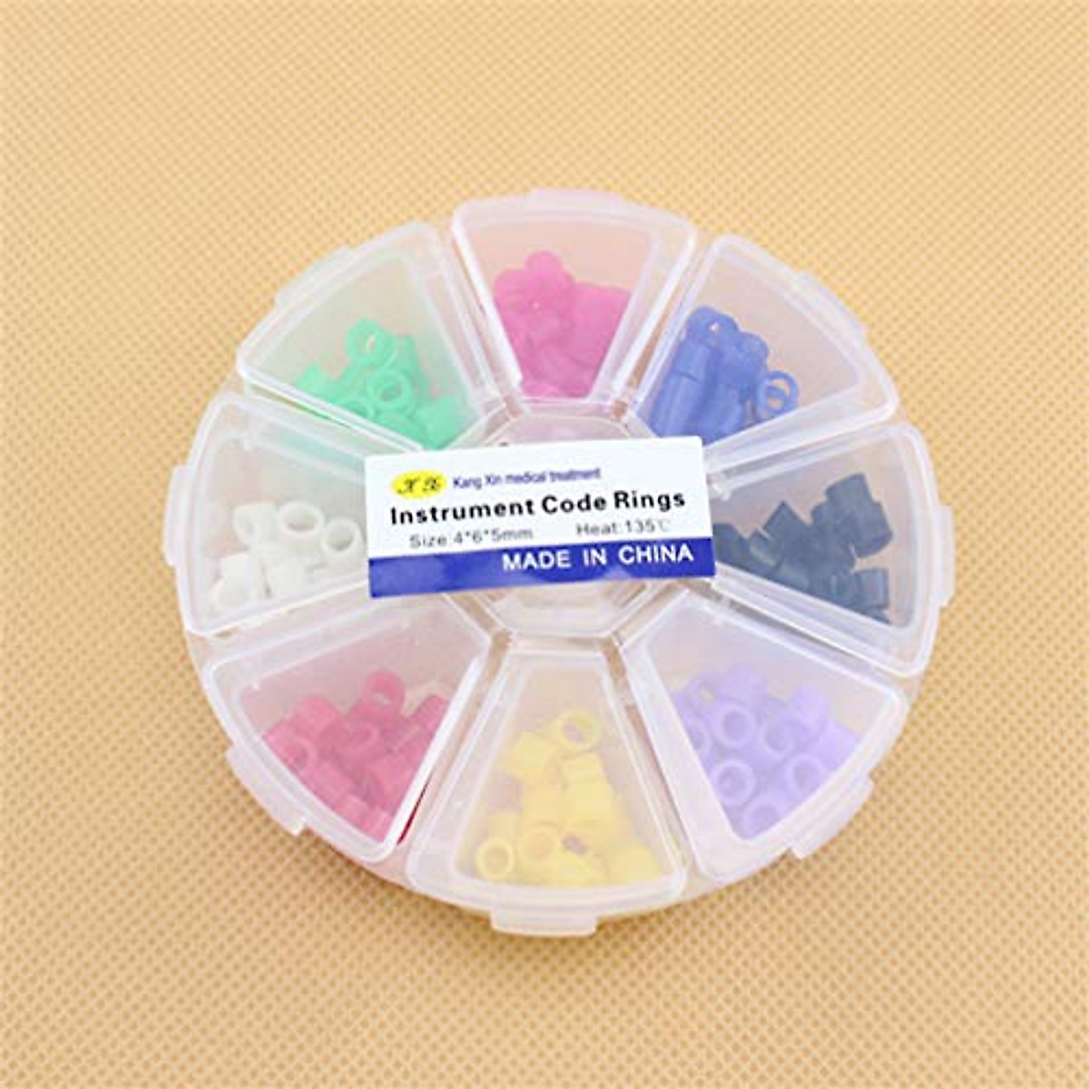 160pcs Medical Instruments Code Rings Silicone Dental Code Rings for Hospital dental implant o rings