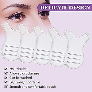 48 Pieces Y Shape Eyelash Brush Lash Perm Lift Brush Makeup Beauty Tool for Lash Grafting Eyelash Extension Cleanup Supplies (Transparent)
