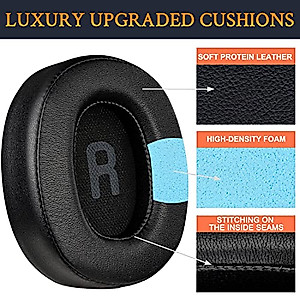 SOULWIT Earpads Replacement for JBL Tune 700(700BT)/710(710BT)/720(720BT)/750(750BT,750BTNC)/760(760NC)/770(770NC) Headphones, Ear Pads Cushions with Softer Noise Isolation Foam (Black)
