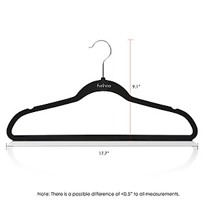 FURINNO Suit Hanger, Pack of 50, Black