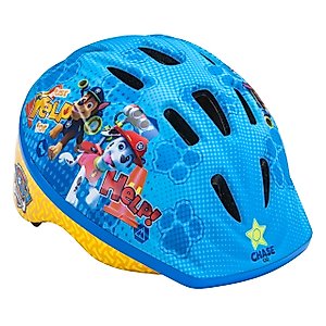 Nickelodeon Paw Patrol Kids Bike Helmet, Toddler 3-5 Years Old, Girls and Boys, Adjustable Fit, Vents, X-Small, Blue