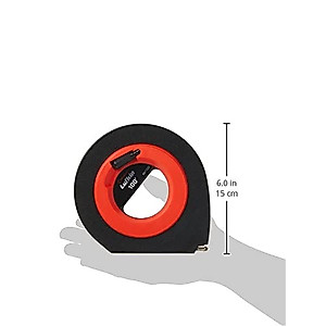 Crescent Lufkin 3/8" x 100' Hi-Viz Orange Speedwinder Yellow Clad Long Steel Tape Measure - HYT100