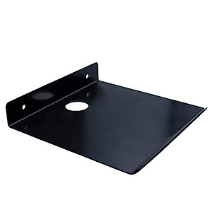 Spillbox Metal Wall Mounted Floating Shelf|Shelves|Stand|Rack|Holder Wi-fi Camera|Bluetooth Speaker|Webcam|Mesh Router|Photo Frames|Planter Pot |Access Hole for Cable Cords-Pack 1