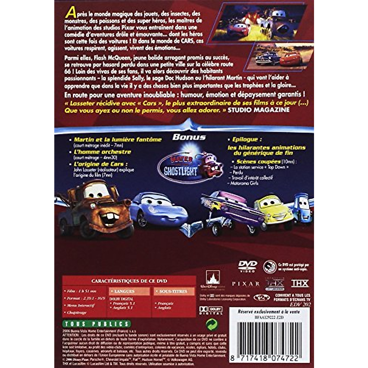 Cars [DVD]