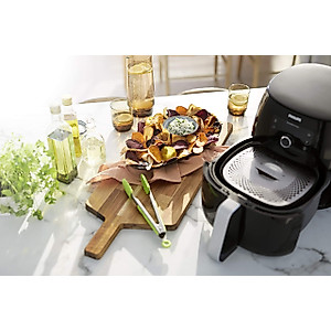 Philips Kitchen Appliances Snack Master Accessory Kit for Philips Airfryer XXL Models, with Snack Cover and Silicone Tongs, Dishwasher Safe Parts for Easy Cleaning, Foldable Legs, Silver (HD9954/01)