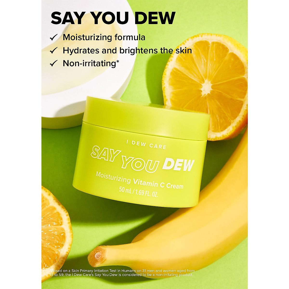 I DEW CARE Vitamin C Face Moisturizer - Say You Dew | Korean Skin Care Routine Panthenol, Niacinamide, Non-irritating, Hydrate and Illuminate Glass Smoother Skin, Lightweight, 1.69 FL Oz