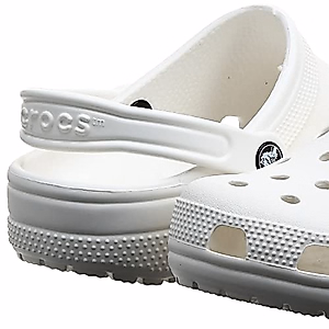 Crocs Unisex-Adult Classic Clogs (Best Sellers), White, 7 Men/9 Women