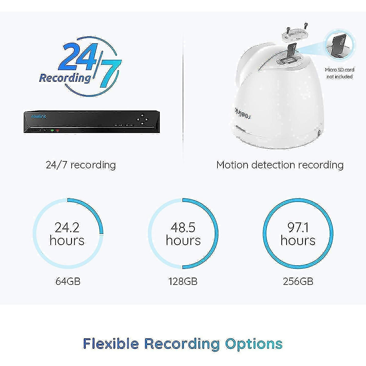 REOLINK 4K PoE Outdoor Security Camera, 3X Optical Zoom, Human/Vehicle Detection, Smart Alerts and Playback,Time Lapse,Work with Google Assistant, 24/7 Audio Recording, RLC-820A Bundle with RLC-822A