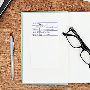 100 Pack Self-Adhesive Library Card Pockets for Book Checkouts, CDs, DVDs, Classroom Supplies (3.5 x 4.5 In)