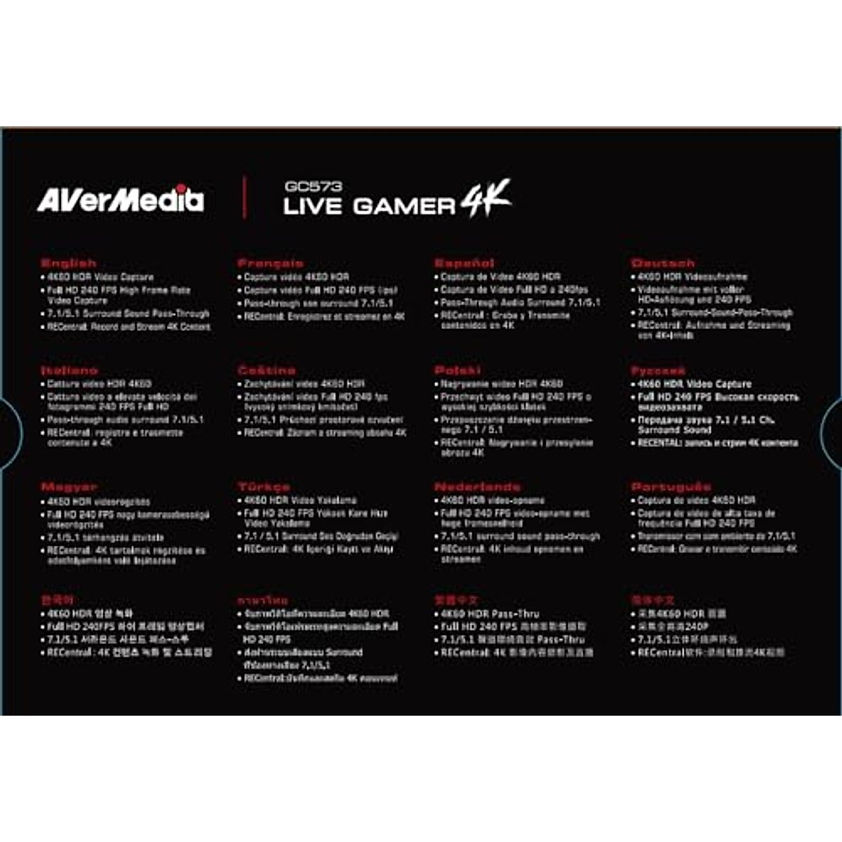 AVerMedia GC573 Live Gamer 4K Internal Capture Card: 4K60 HDR10 Streaming and Recording with Ultra-Low Latency for PS5, Xbox Series X/S, OBS, Twitch, YouTube, Windows 11 - TAA/NDAA Compliant